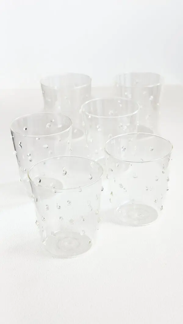 ZAFFERANO Party Dots Tumbler Set Of 6