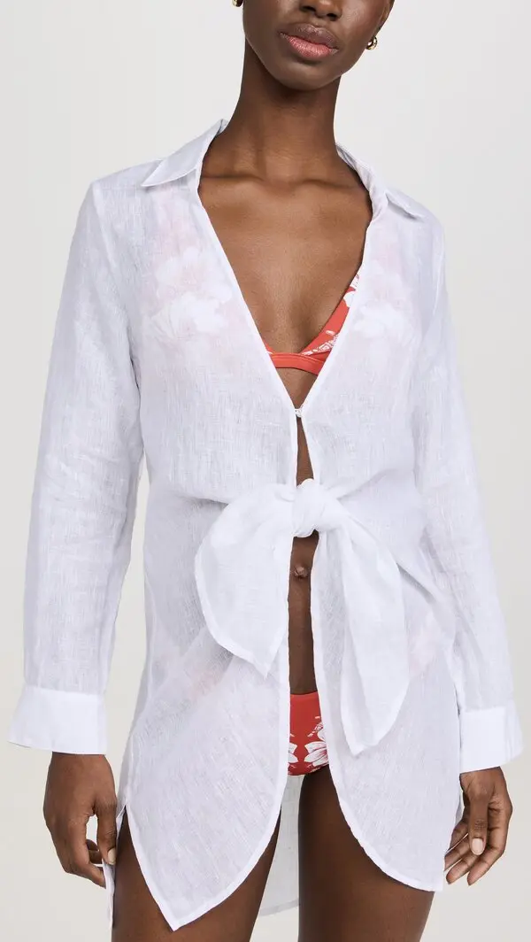 PQ SWIM Millie Tie Cover Up - White