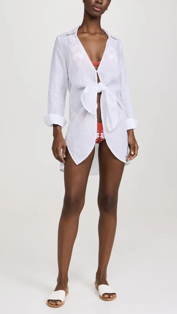 PQ SWIM Millie Tie Cover Up - White
