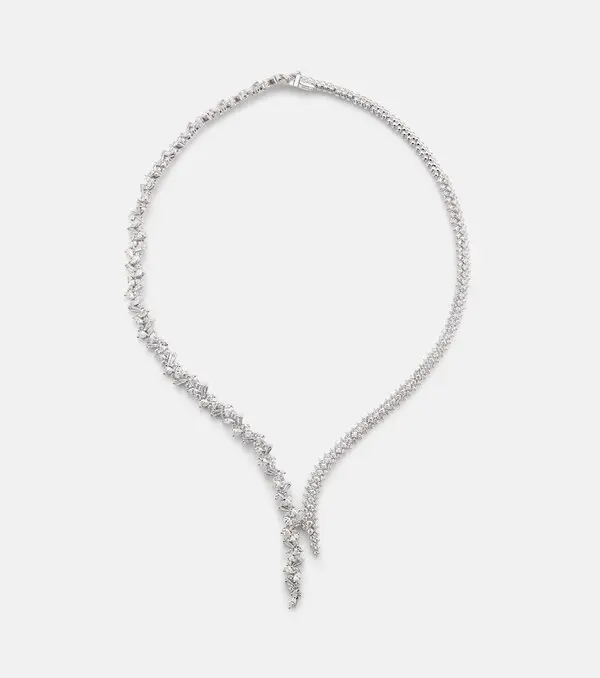 Yeprem Y-couture 18kt White Gold Diamond Necklace - Silver