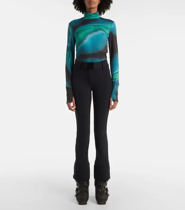 Aztech Mountain Next To Skin Printed Ski Top - Green