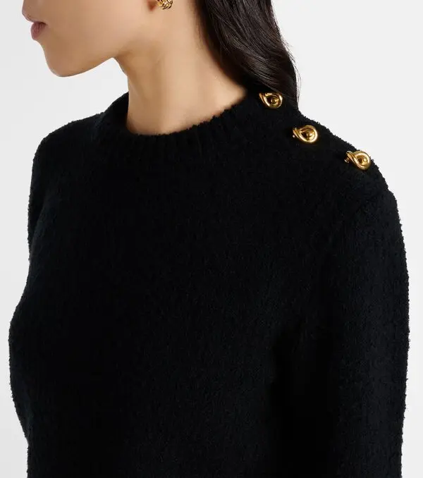 Bottega Veneta Knot Wool Sweater - Black