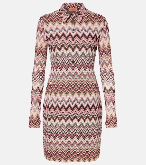 Missoni Cotton-blend Minidress - Multicoloured