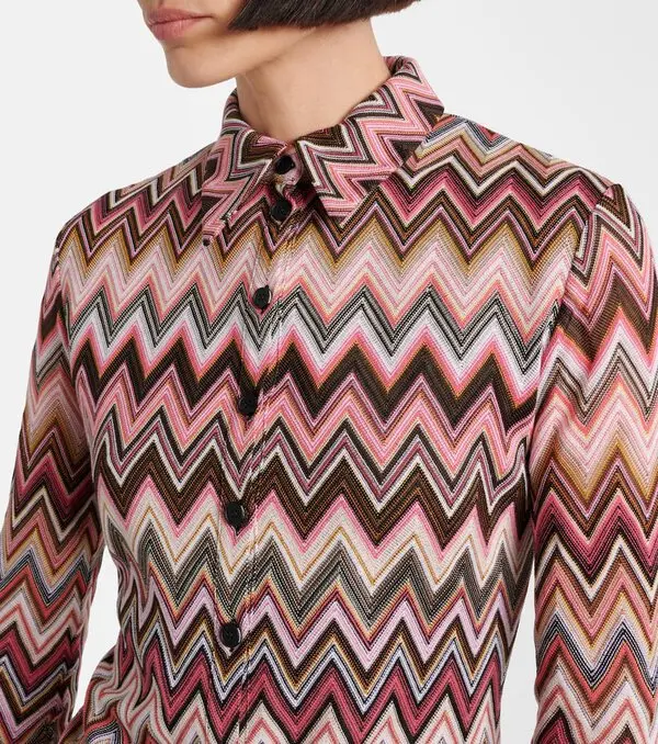 Missoni Cotton-blend Minidress - Multicoloured