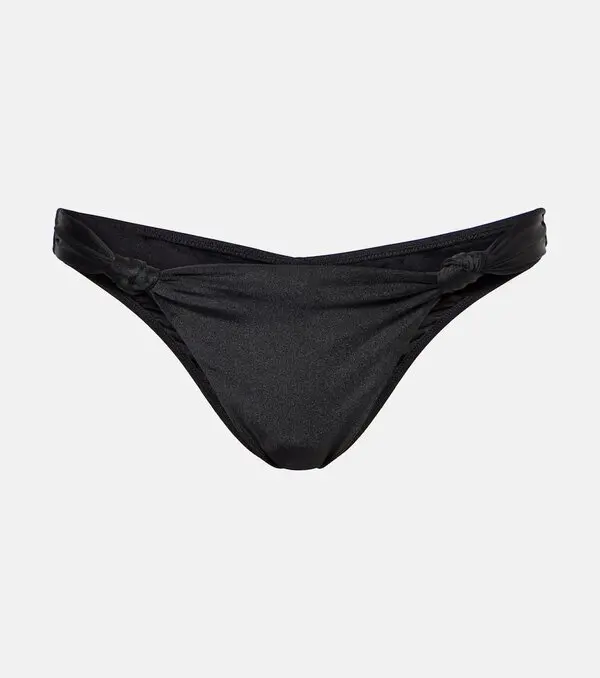BANANHOT Tai Ruched Bikini Bottom - Black
