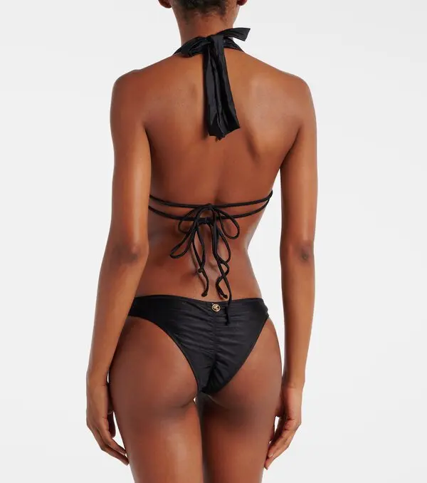 BANANHOT Tai Ruched Bikini Bottoms - Black