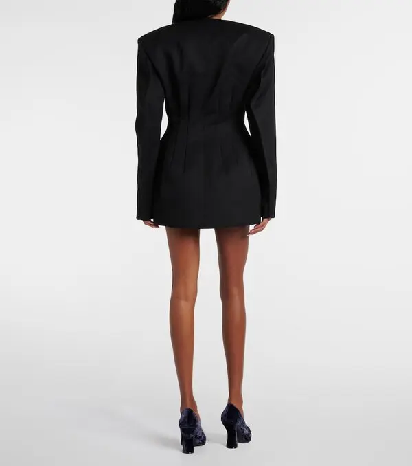 Wardrobe.NYC Twill Blazer Dress - Black