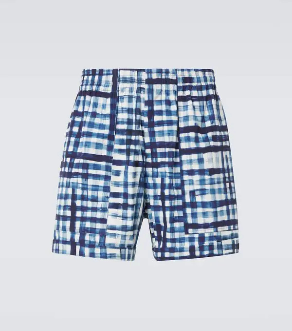 Bottega Veneta Gingham Bermuda Shorts