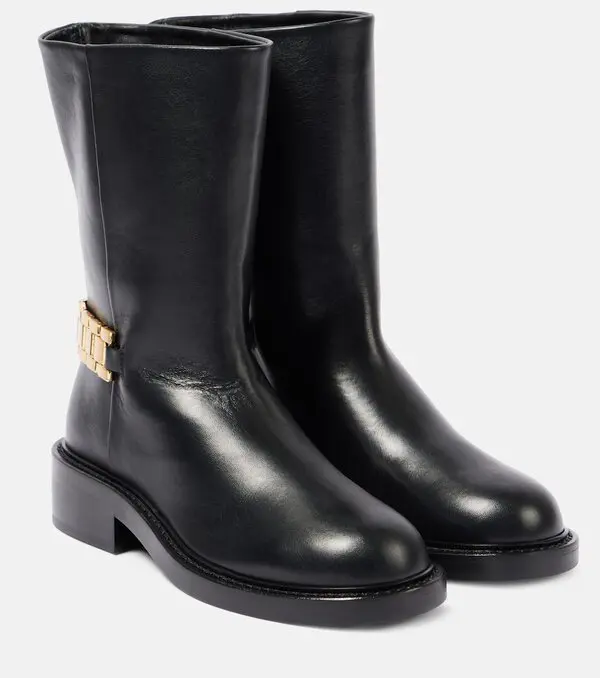 Victoria Beckham Leather Ankle Boots