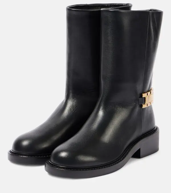 Victoria Beckham Leather Ankle Boots