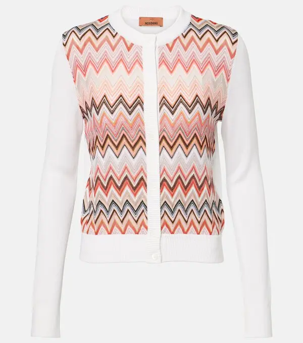 Missoni Zig Zag Cardigan - White