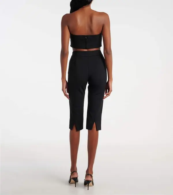 Staud Palladium Strapless Crop Top