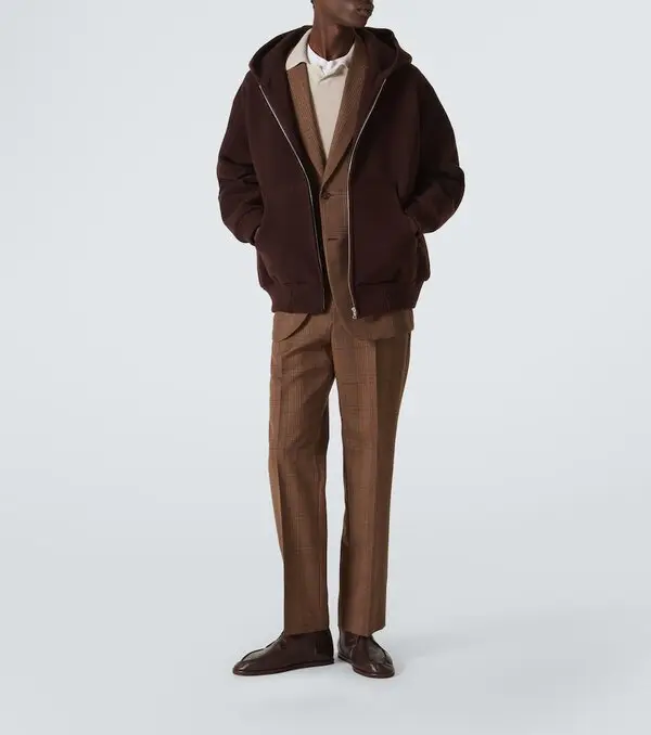 Auralee Oversized Wool Pile Hoodie