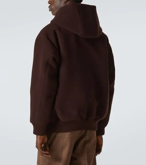 Auralee Oversized Wool Pile Hoodie