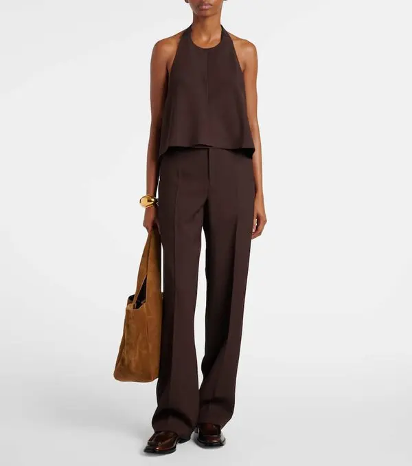 Wardrobe.NYC Wool Straight Pants - Brown