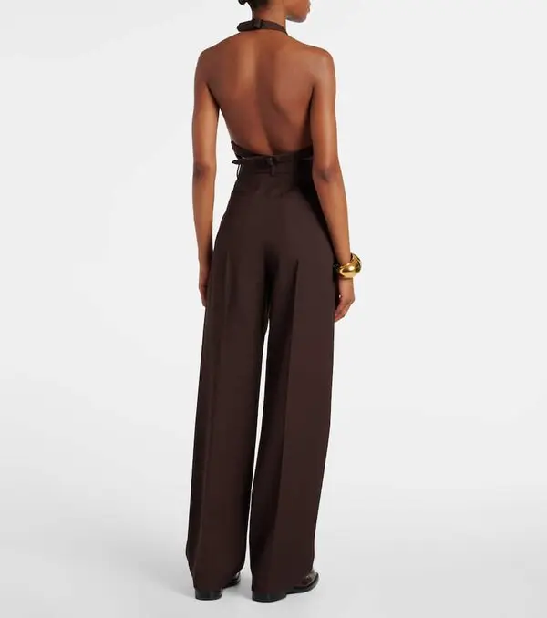 Wardrobe.NYC Wool Straight Pants - Brown