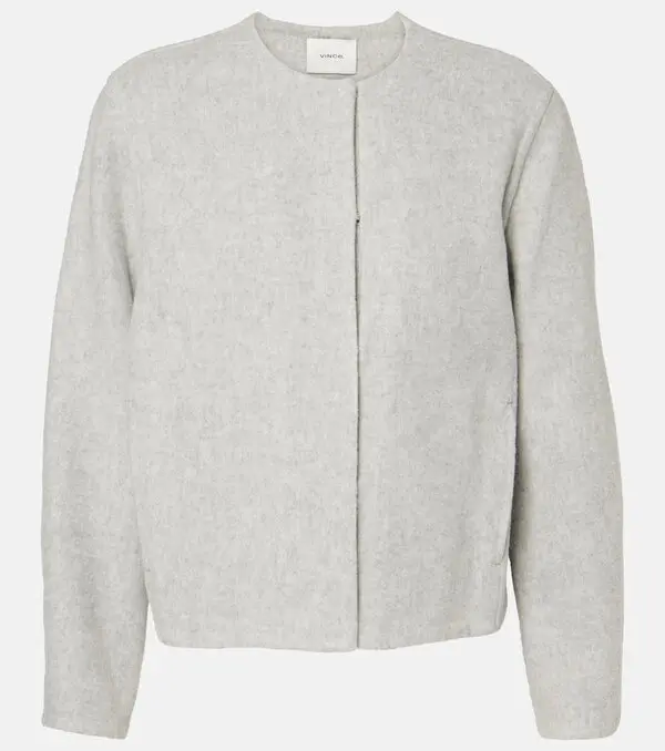 Vince Wool-blend Jacket - Grey