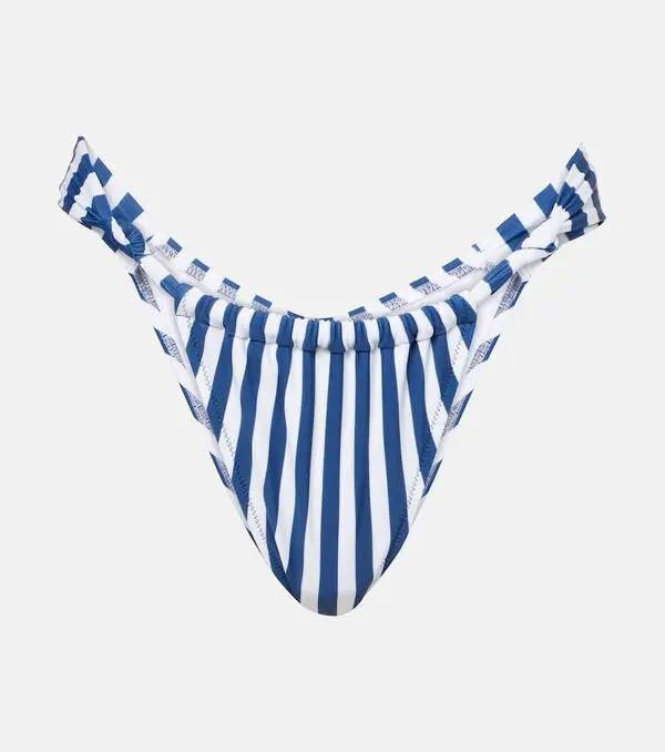 BANANHOT Rose Striped Bikini Bottom - Blue