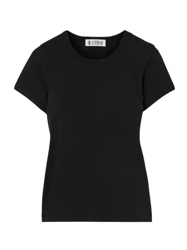 Eterne Short Sleeve Baby Tee - Black