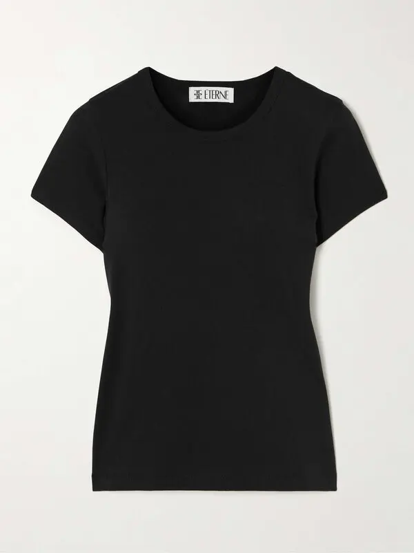 Eterne Short Sleeve Baby Tee - Black