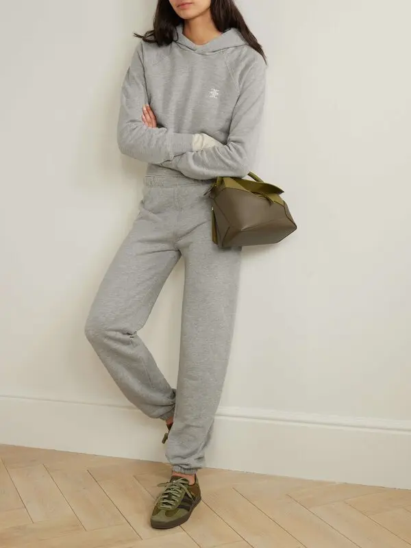 Eterne Cotton And Modal-blend Jersey Tapered Track Pants