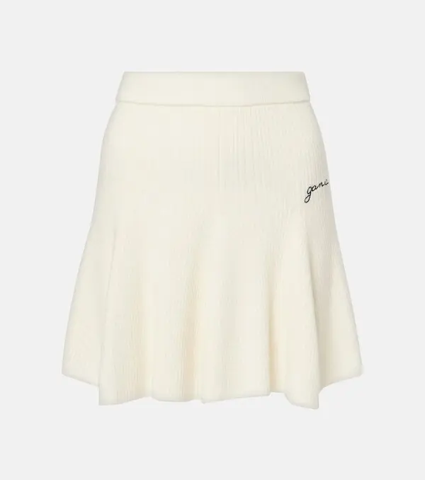GANNI Wool And Cashmere Miniskirt