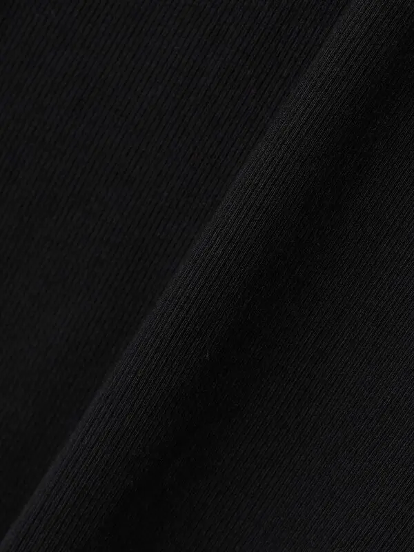 Eterne Ribbed Jersey Long-sleeve T-shirt - Black