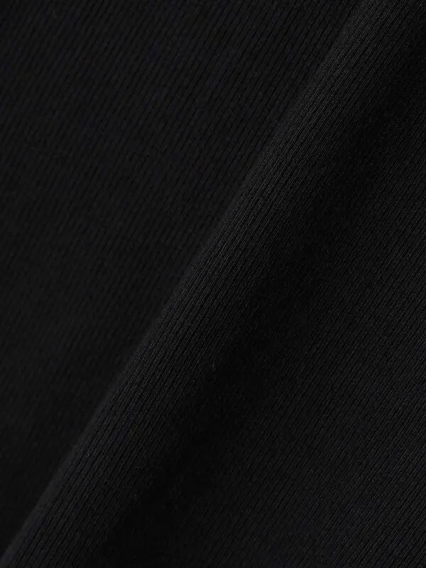 Eterne Ribbed Jersey Long-sleeve T-shirt - Black