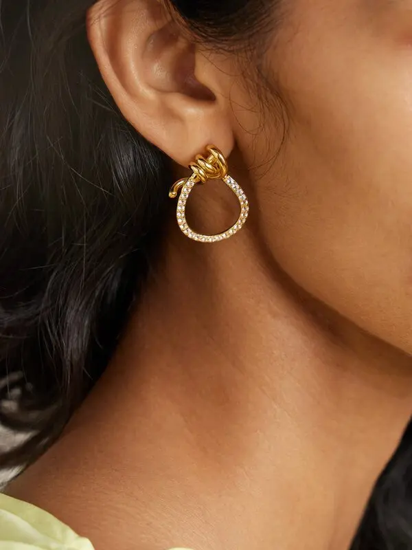 Completedworks Notsobig Thread Ii Recycled Vermeil Topaz Earrings