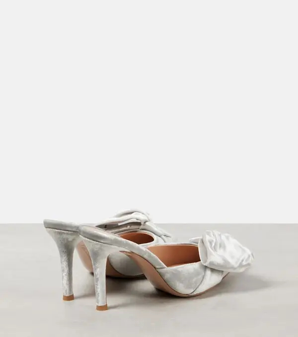 GIANVITO ROSSI 85 Velvet Mules