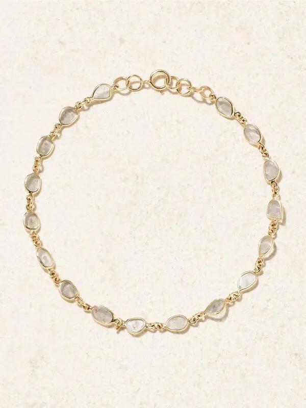 Jia Jia And Diamond Slice Bracelet