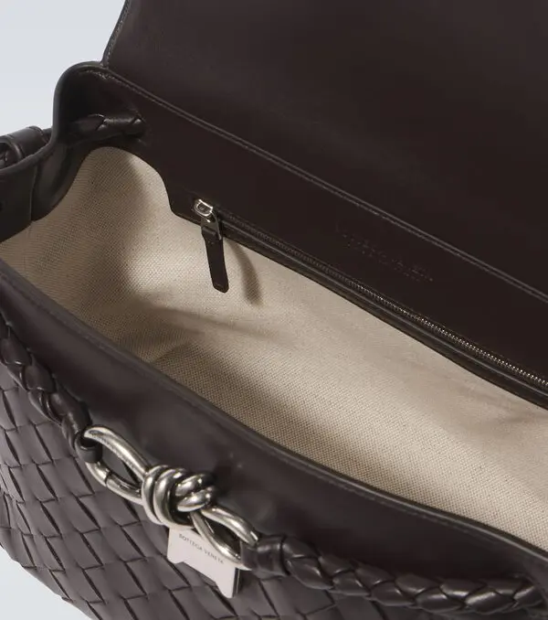 Bottega Veneta Andiamo Knot Small Leather Messenger Bag