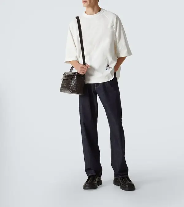 Bottega Veneta Andiamo Knot Small Leather Messenger Bag