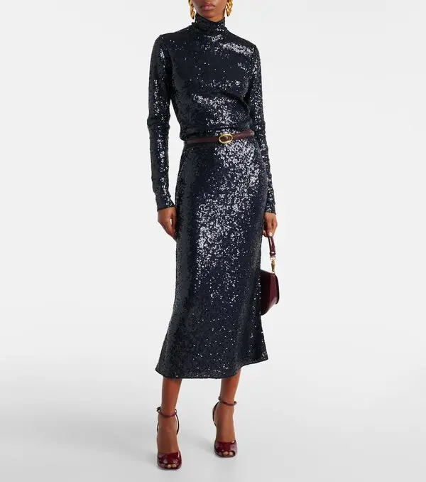 Polo Ralph Lauren Sequined Turtleneck Top