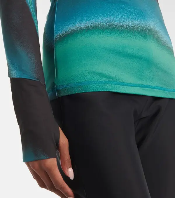 Aztech Mountain Printed Ski Top - Green