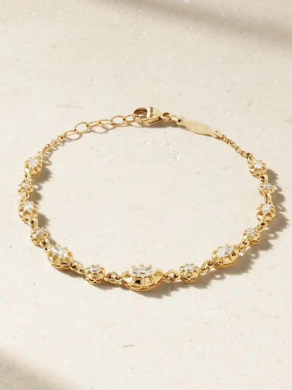 Jacquie Aiche Sophia 14-karat Diamond Bracelet - Gold
