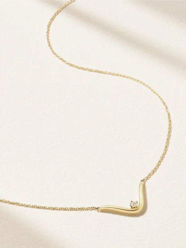 Mizuki 14-karat Diamond Necklace - Gold