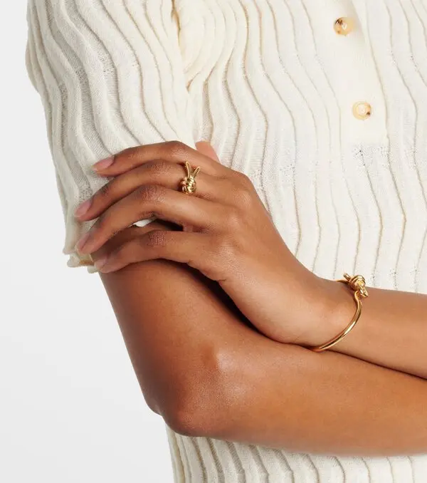 Bottega Veneta Knot Sterling Silver Ring