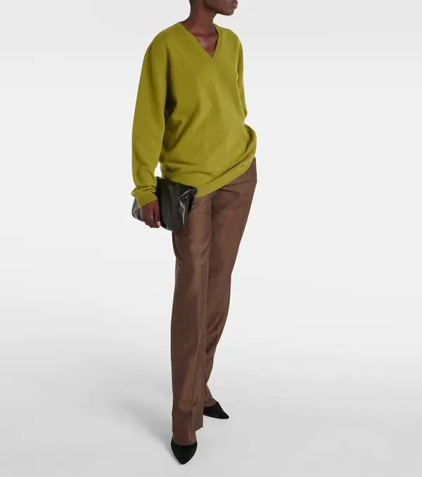 THE ROW Norbert Straight Pants - Brown