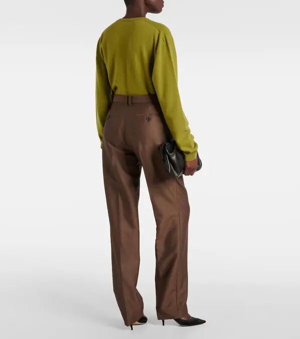 THE ROW Norbert Straight Pants - Brown