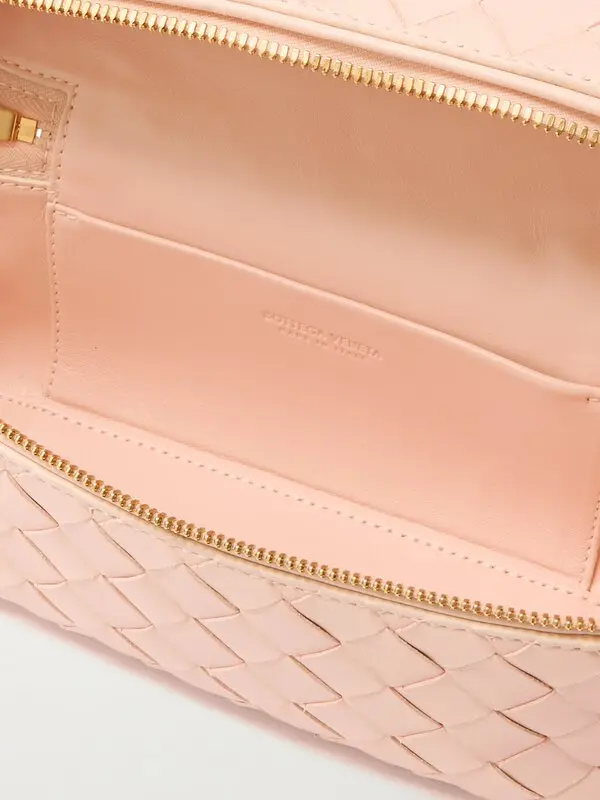 Bottega Veneta Intrecciato Leather Tote - Pink