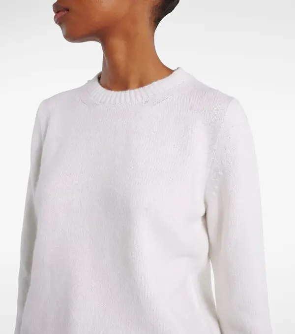 Khaite Leta Cashmere Sweater - White