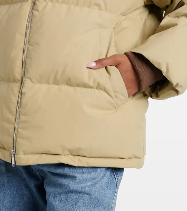 Bottega Veneta Intrecciato Leather-trimmed Down Jacket