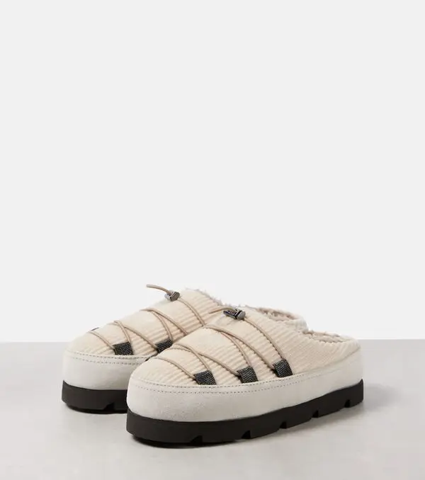 Brunello Cucinelli Shearling-lined Slippers