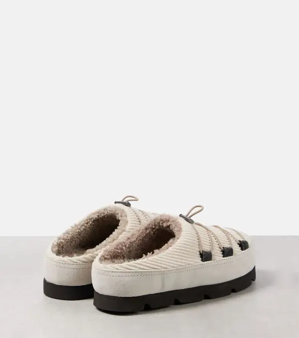 Brunello Cucinelli Shearling-lined Slippers
