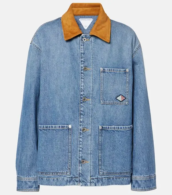Bottega Veneta Padded Denim Jacket - Blue