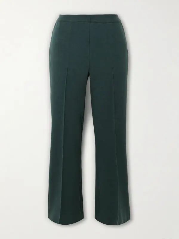HIGH SPORT Cropped Cotton-blend Slim-leg Trousers