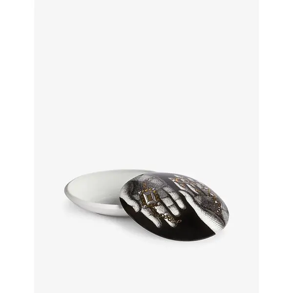 FORNASETTI Con Gioielli Porcelain Ashtray 15.4cm