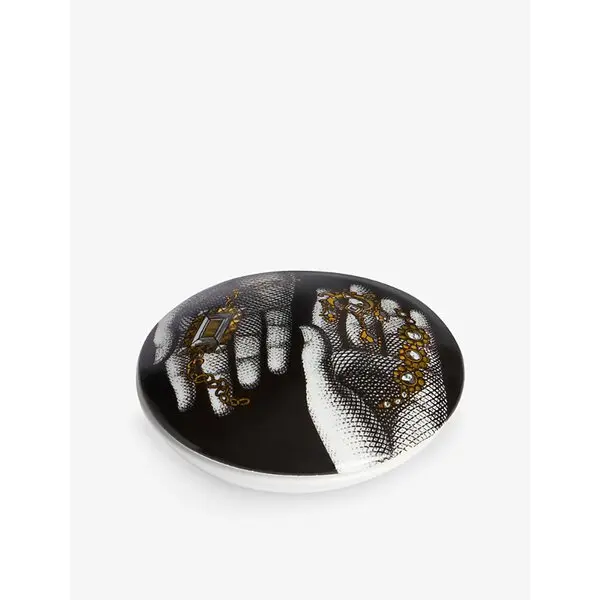 FORNASETTI Con Gioielli Porcelain Ashtray 15.4cm
