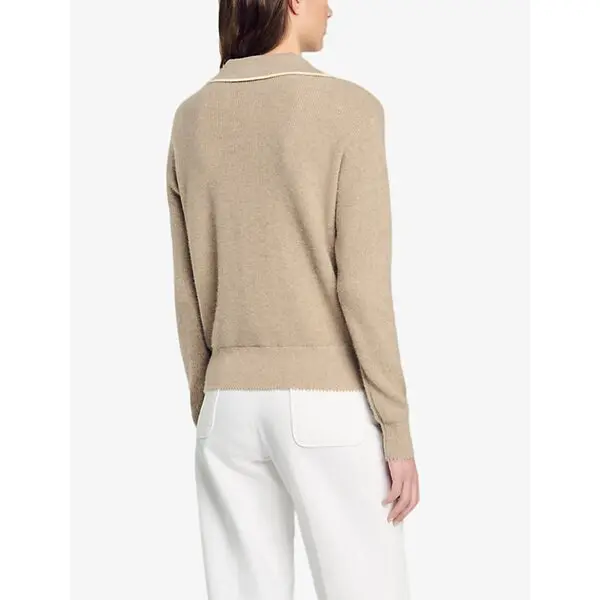 Sandro Wool-blend Knitted Jumper - Naturels